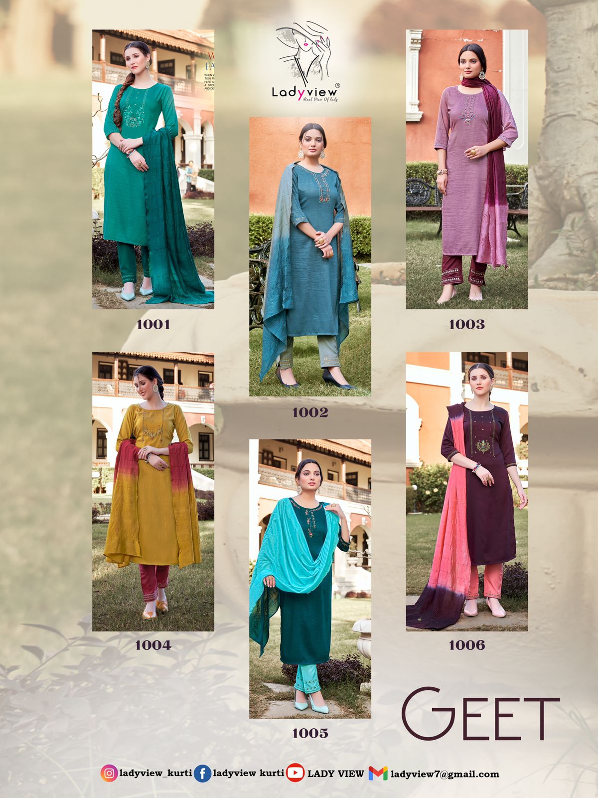 Ladyview Geet Heavy Exclusive Wear Wholesale Designer Readymade Suits ...