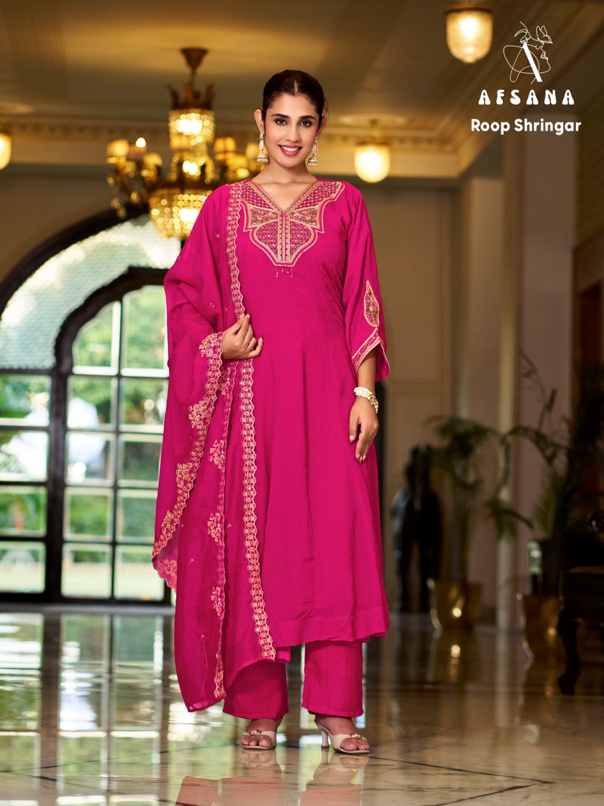 Roop Shringar By Afsana Narangi Silk Readymade Suits - The Ethnic World