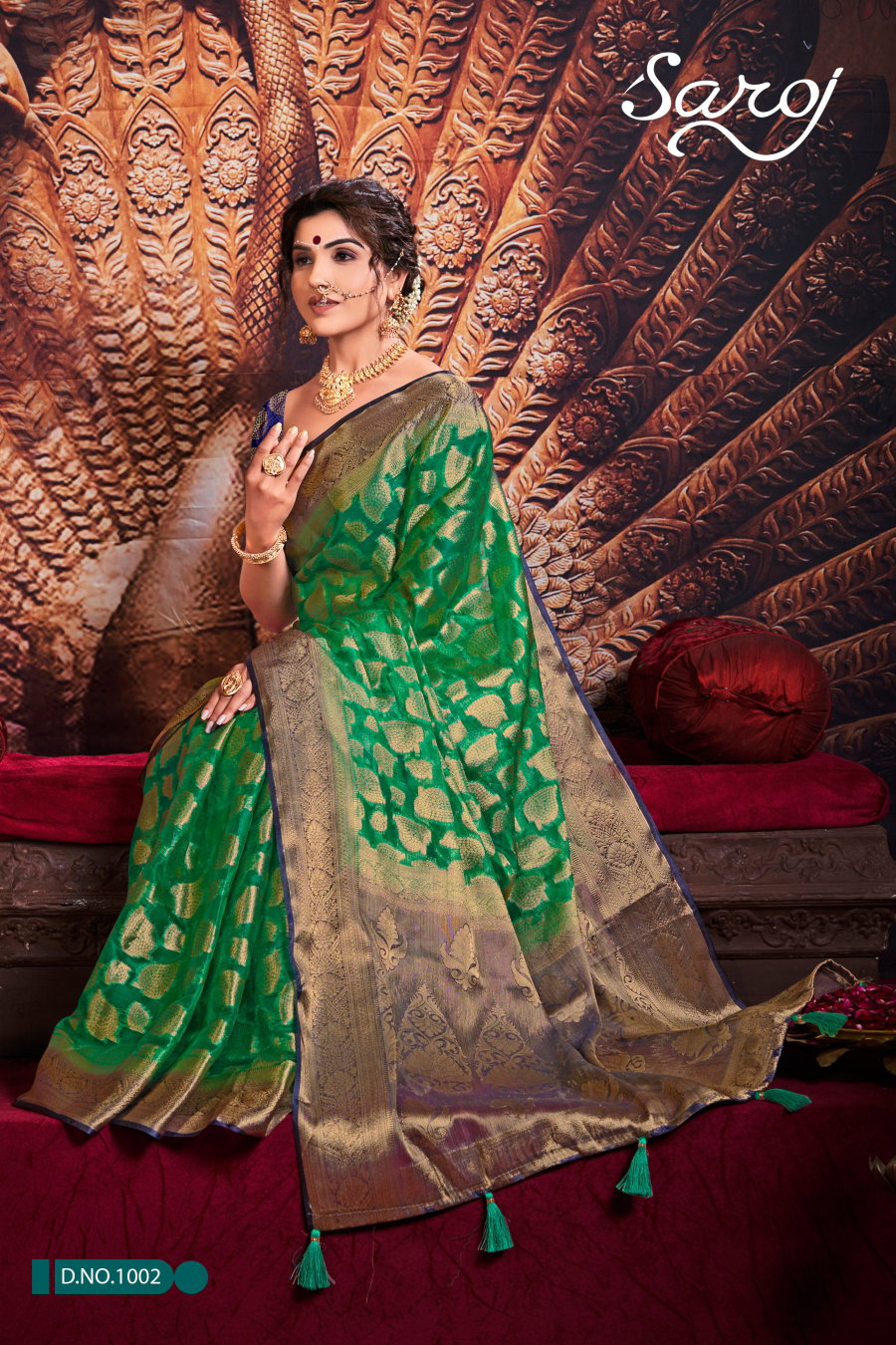Saroj Prasadam Vol 1 Organza Designer Saree Catalog - The Ethnic World