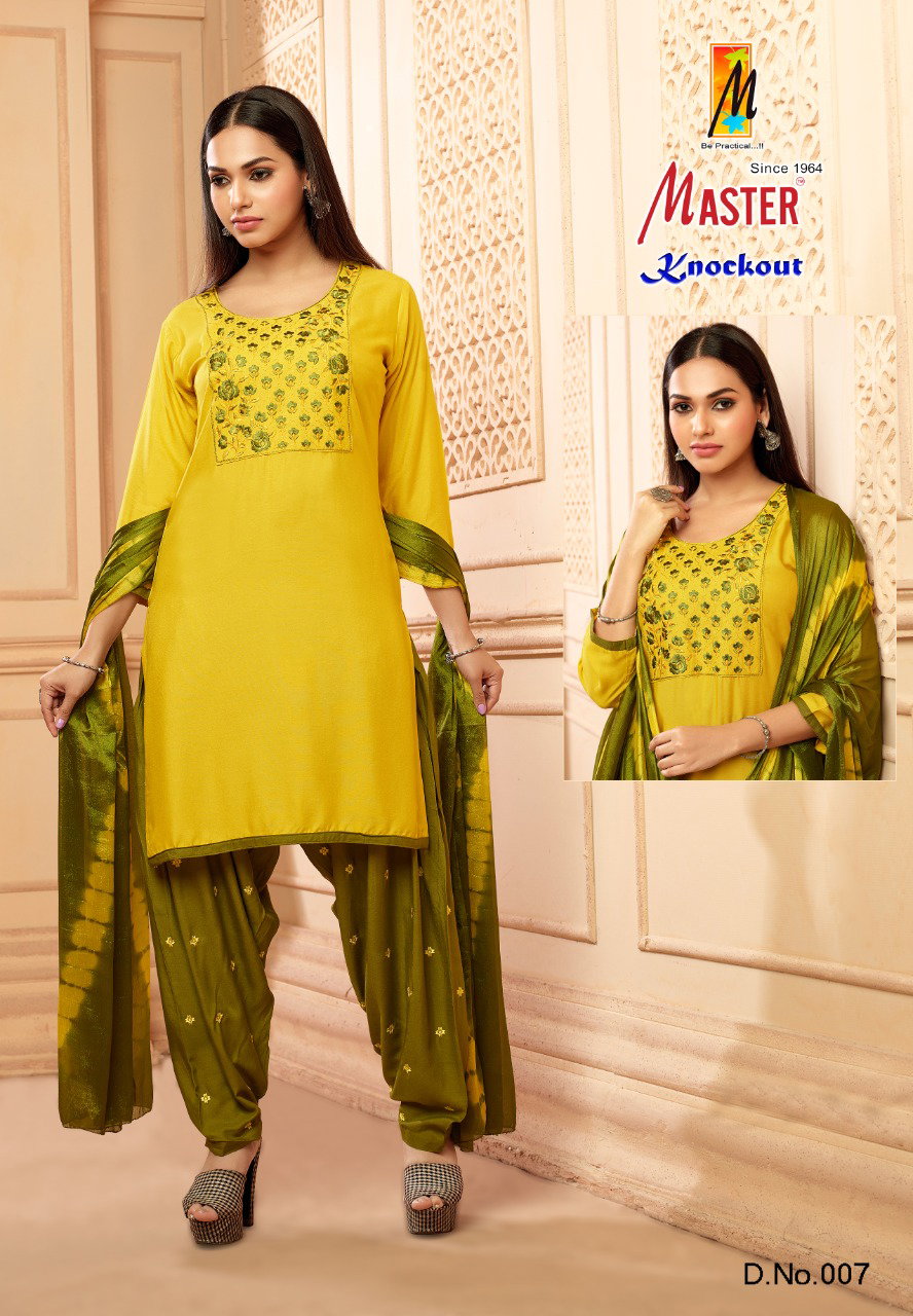 Master Knockout Regular Wear Wholesale Readymade Suits - The Ethnic World
