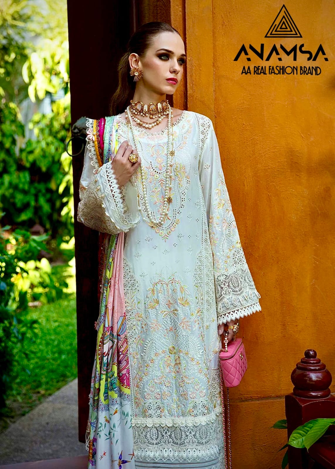Anamsa 476 Embroidered Jam Cotton Pakistani Suits Wholesale Shop In ...
