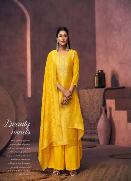 Magadhi By Four Dots Viscose Organza Jacquard Dress Material Wholesale ...