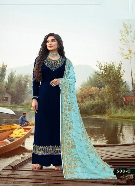 508 Master Colour Set Designer Salwar Suits Catalog - The Ethnic World