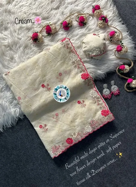 Tew Pure Soft Tissue Paper Silk Saree Bulk Orders In India - The Ethnic ...