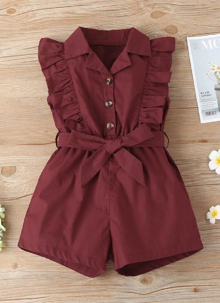 Archita 3212 Girls Wear Jumpsuit With Belt Kids Catalog - The Ethnic World