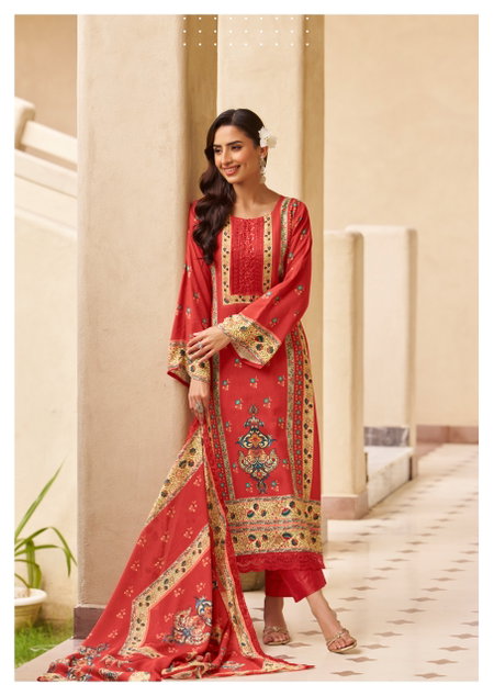 Bagh Vol 5 By The Hermitage Shop Viscose Dress Material Wholesale ...