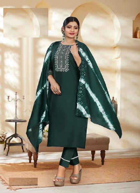 Fab Firki Chanderi Designer Suit Catalog - The Ethnic World