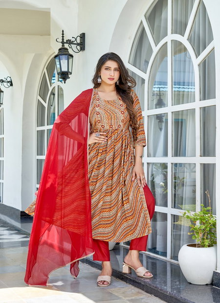 Kinlee Chhaya Rayon Printed Readymade Suits Catalog - The Ethnic World