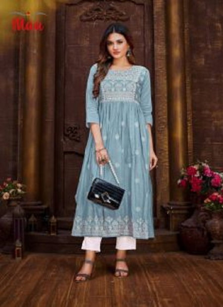 Maa Hunar New Designer Fancy Wear Embroidery Kurti Collection - The ...