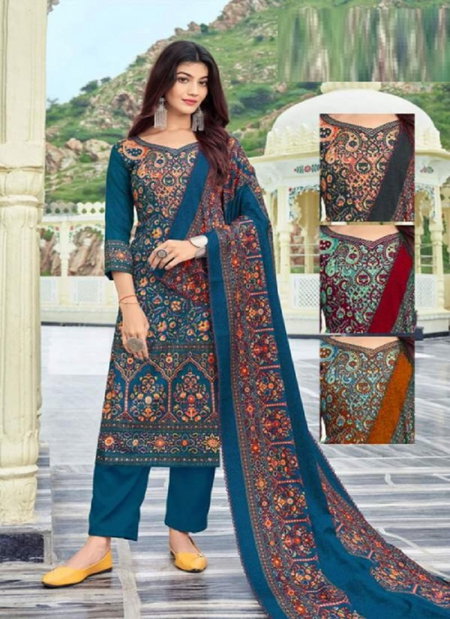 Roli Moli KK 1 Ready Made Ethnic Wear Designer Pashmina Dress ...