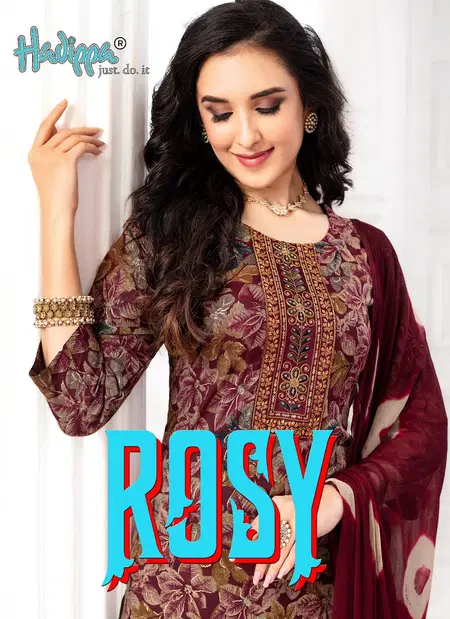 Rosy By Hadippa Straight Cut Capsule Printed Kurti With Bottom Dupatta ...