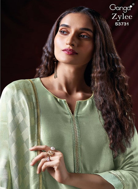 Zylee 3731 By Ganga Bemberg Silk Designer Salwar Suits Exporters In ...