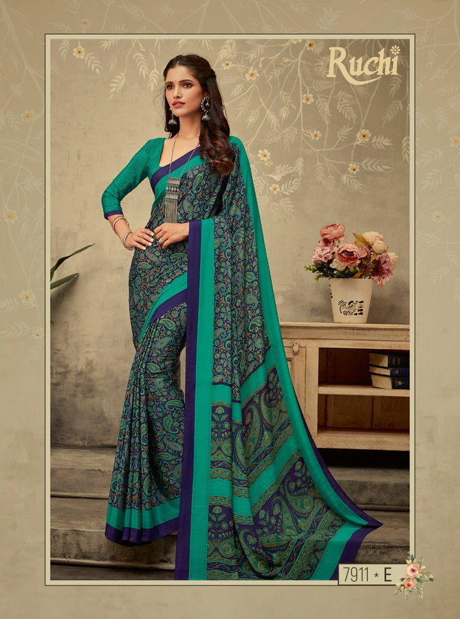 Ruchi Vivanta Silk Hit 9 Printed Wholesale Daily Wear Sarees - The ...