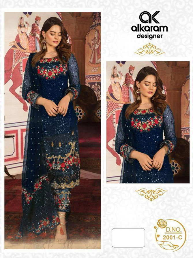 Al Karam Vol 5 Embroidery Georgette Pakistani Suit Catalog - The Ethnic ...