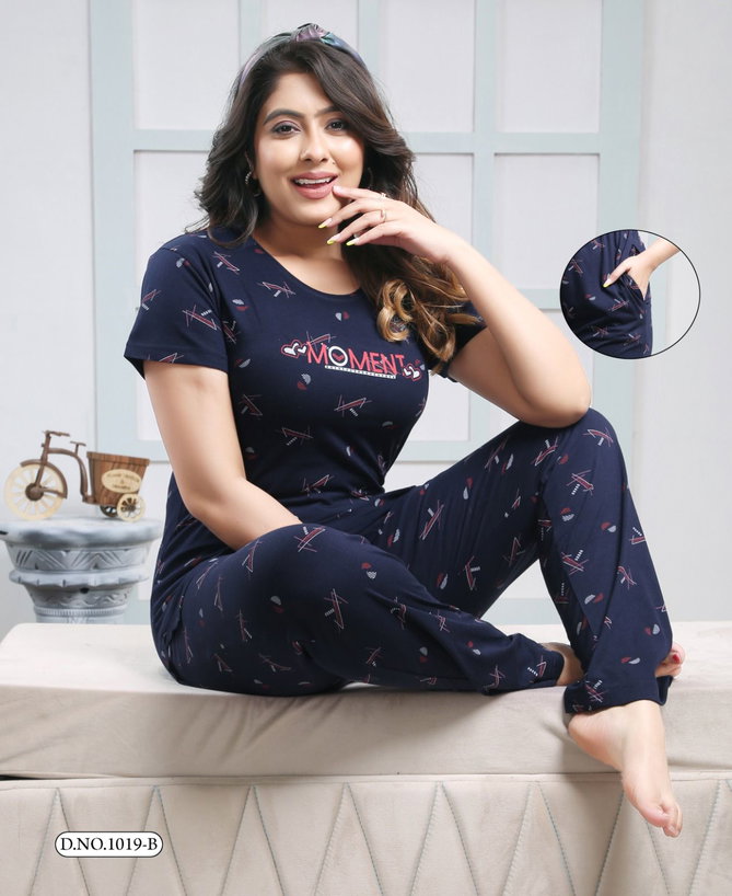 Summer Special Cord Set Pc 1019 Hosiery Cotton Night Suits - The Ethnic ...