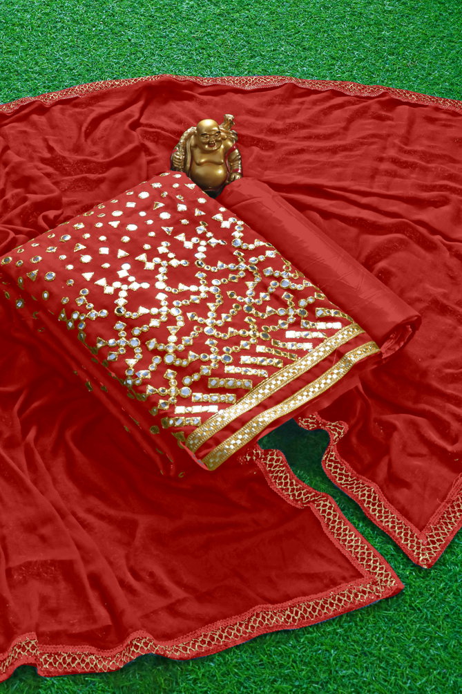 Cherry Non Catalog Dress Material - The Ethnic World