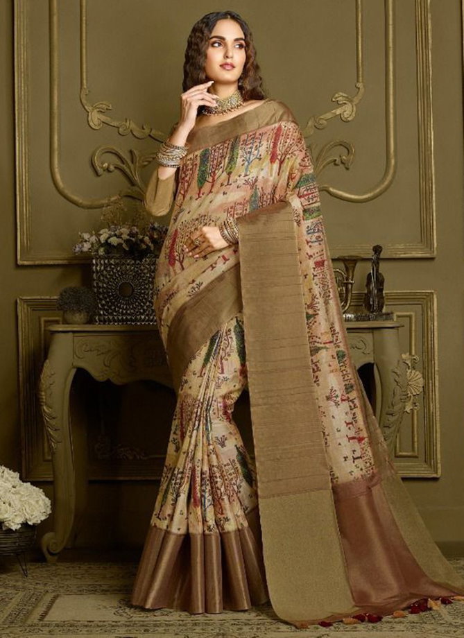 Chapai 4 Chapa Silk Printed Wholesale Saree Collection - The Ethnic World
