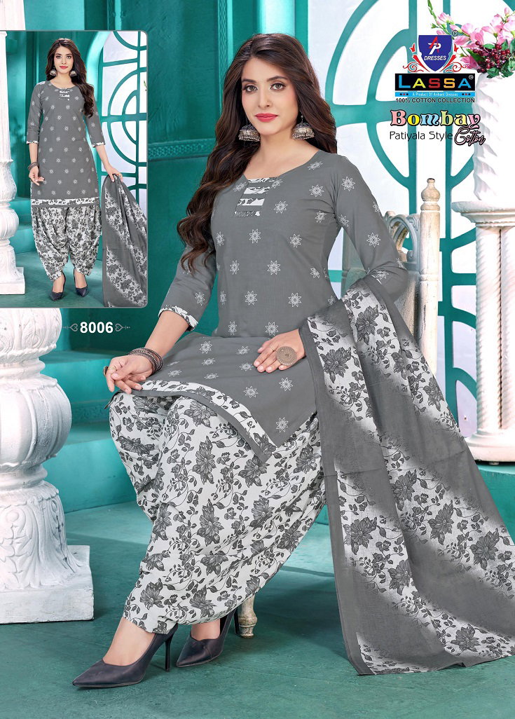 Bombay Patiyala Style Vol 8 By Lassa Printed Cotton Dress Material ...