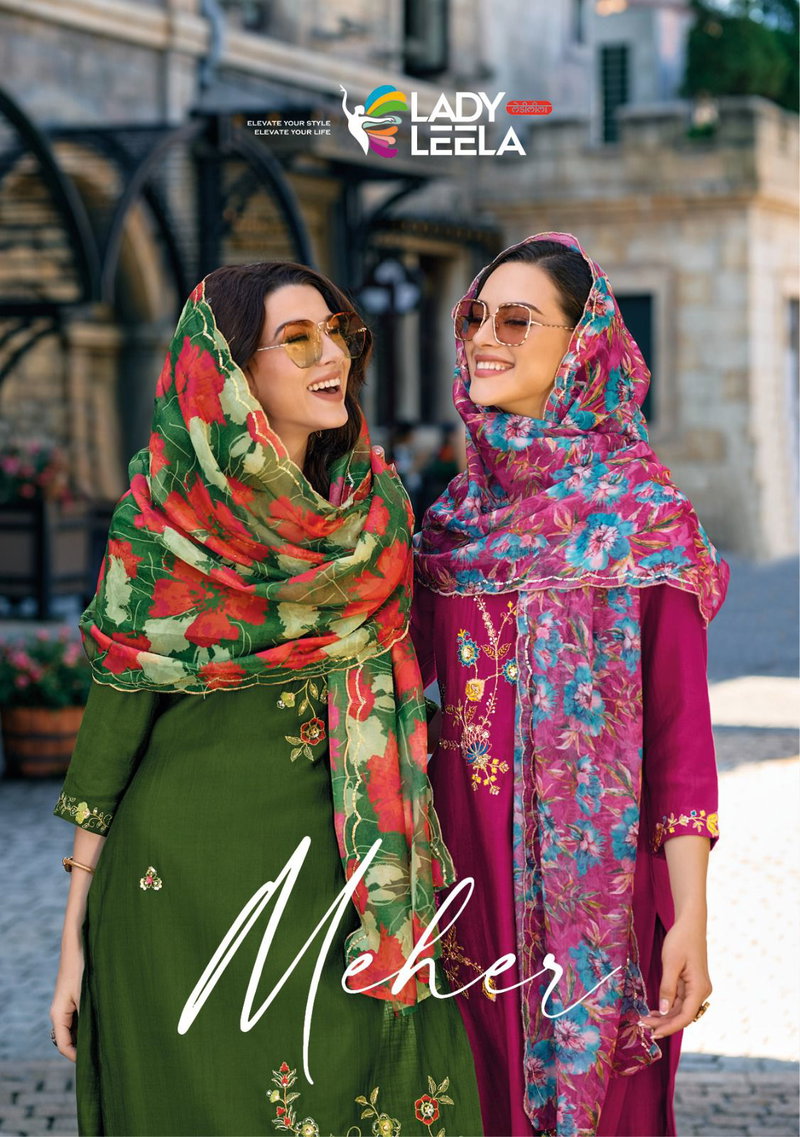 Meher Lady Leela Digital Printed Readymade Suits Catalog - The Ethnic World
