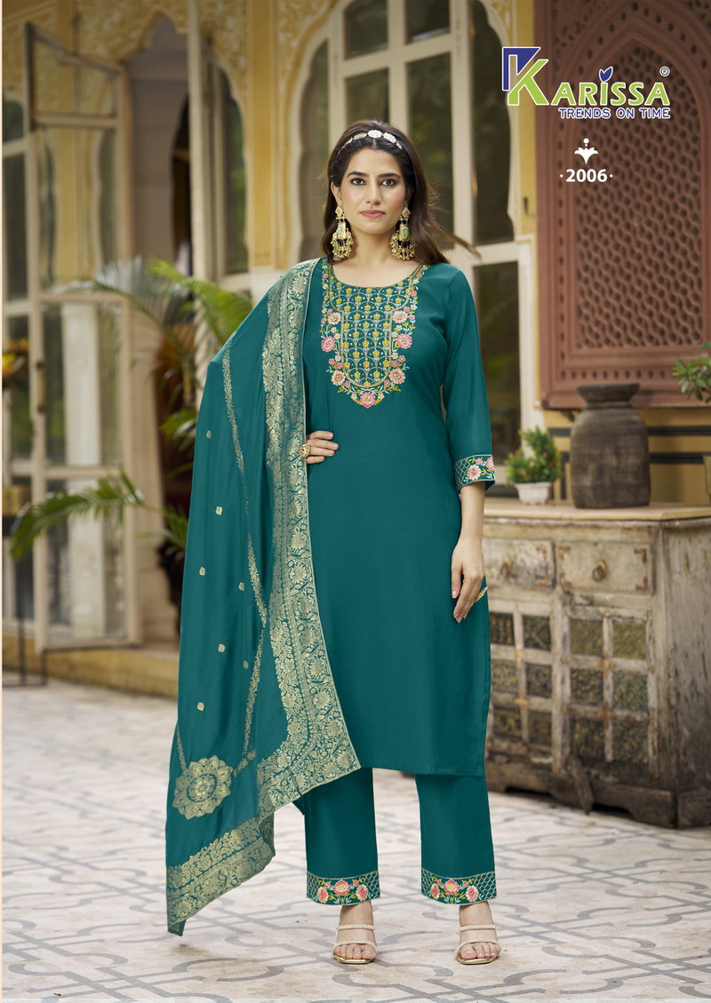 Roshani Vol 2 By Karissa Viscose Wholesale Readymade Suits Suppliers In ...