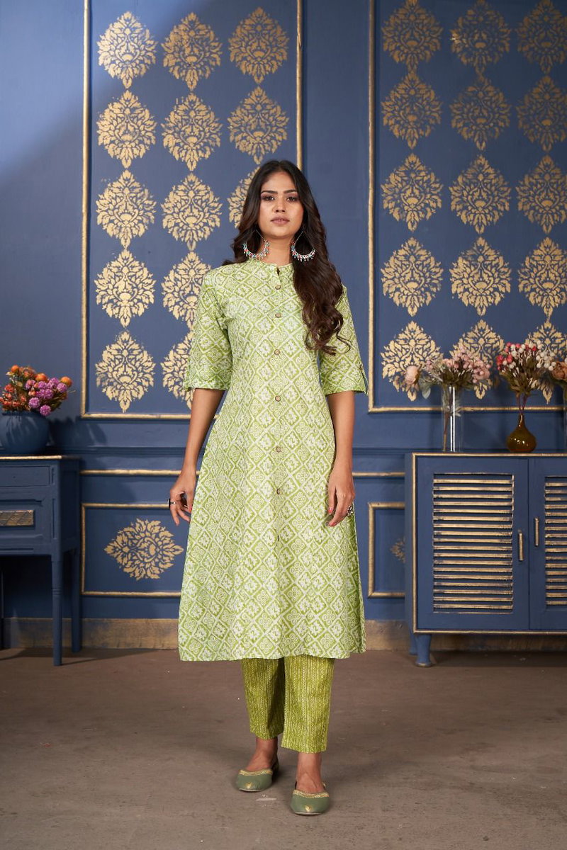Clothing Art Fancy Wholesale Printed Cotton Kurti With Bottom - The ...