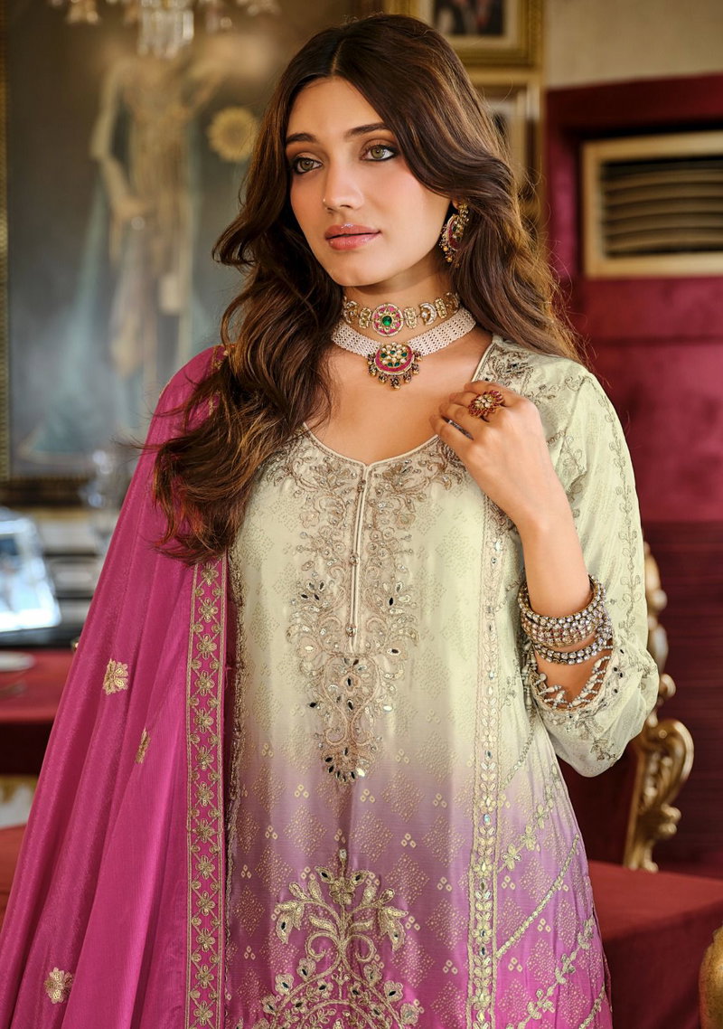 Rangeen Edition By Eba Chinon Printed Surat Readymade Suits Wholesale ...