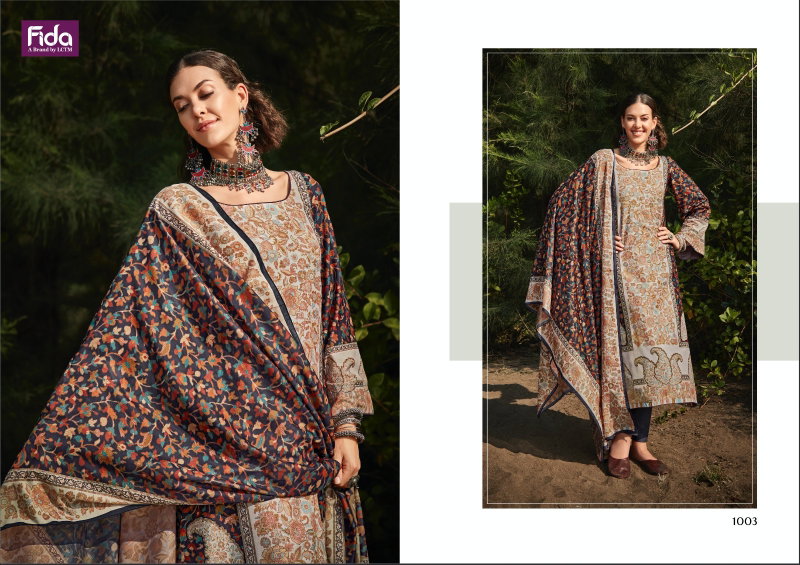 Fida Kavisha Kashmiri Wool Dress Material Collection - The Ethnic World