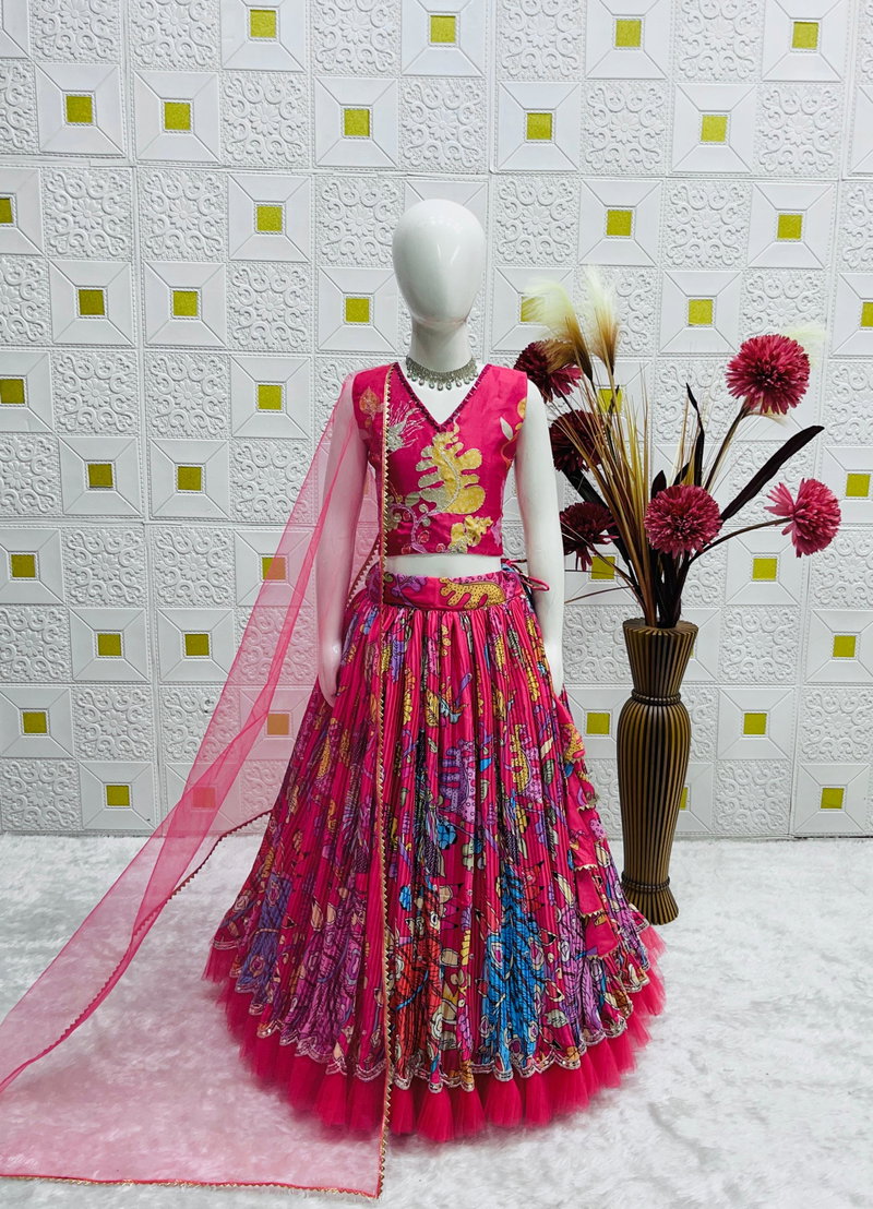OC 229 Pure Heavy Crep With Embroidery Work Lahenga With Choli And ...