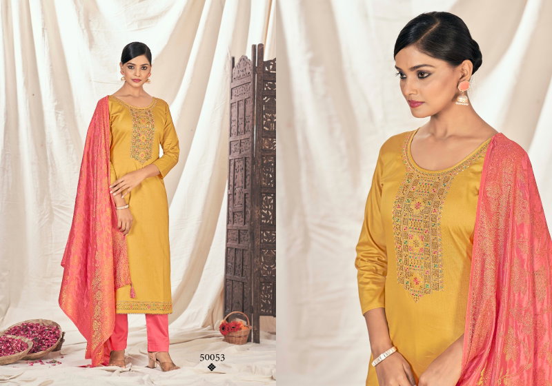 Panch Ratna Asopalav Vol 4 Swarovski Dress Material Catalog - The ...