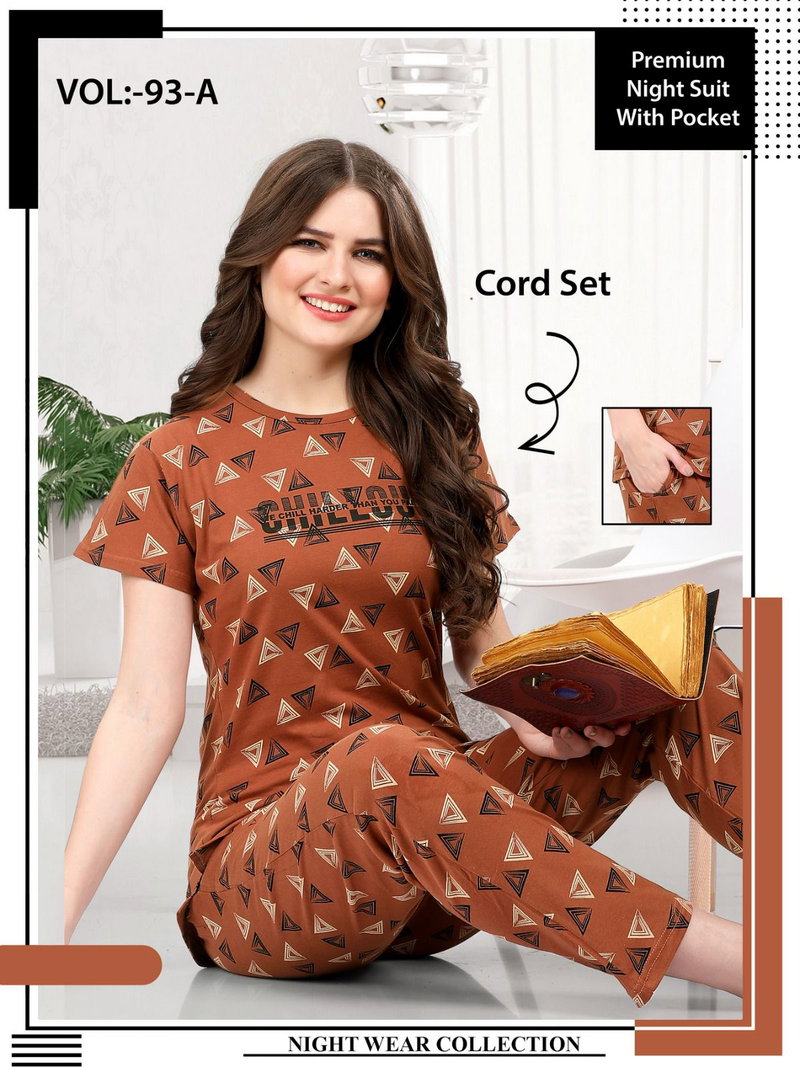 Summer Special Cord Set Vol 93 A Hosiery Cotton Night Suits - The ...