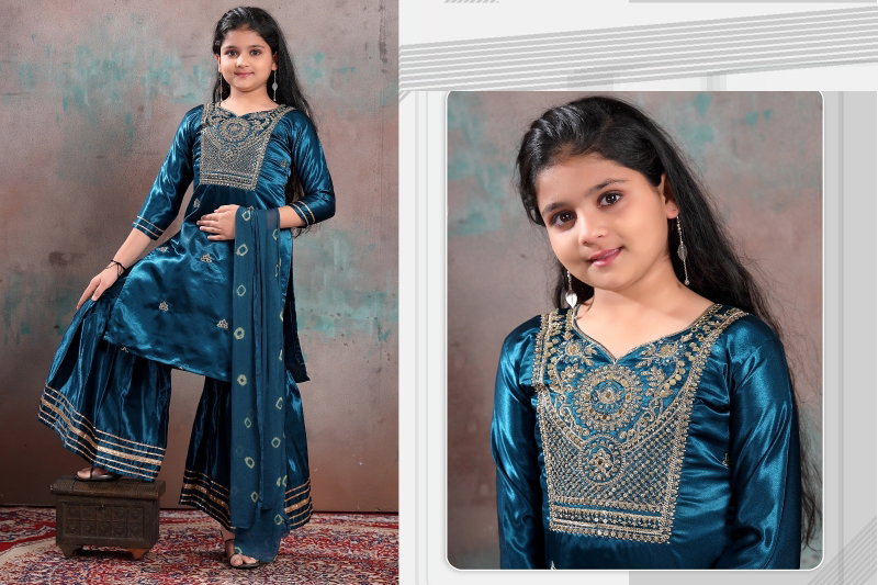 Natu Natu 8115 Kids Readymade Girls Wear Catalog - The Ethnic World