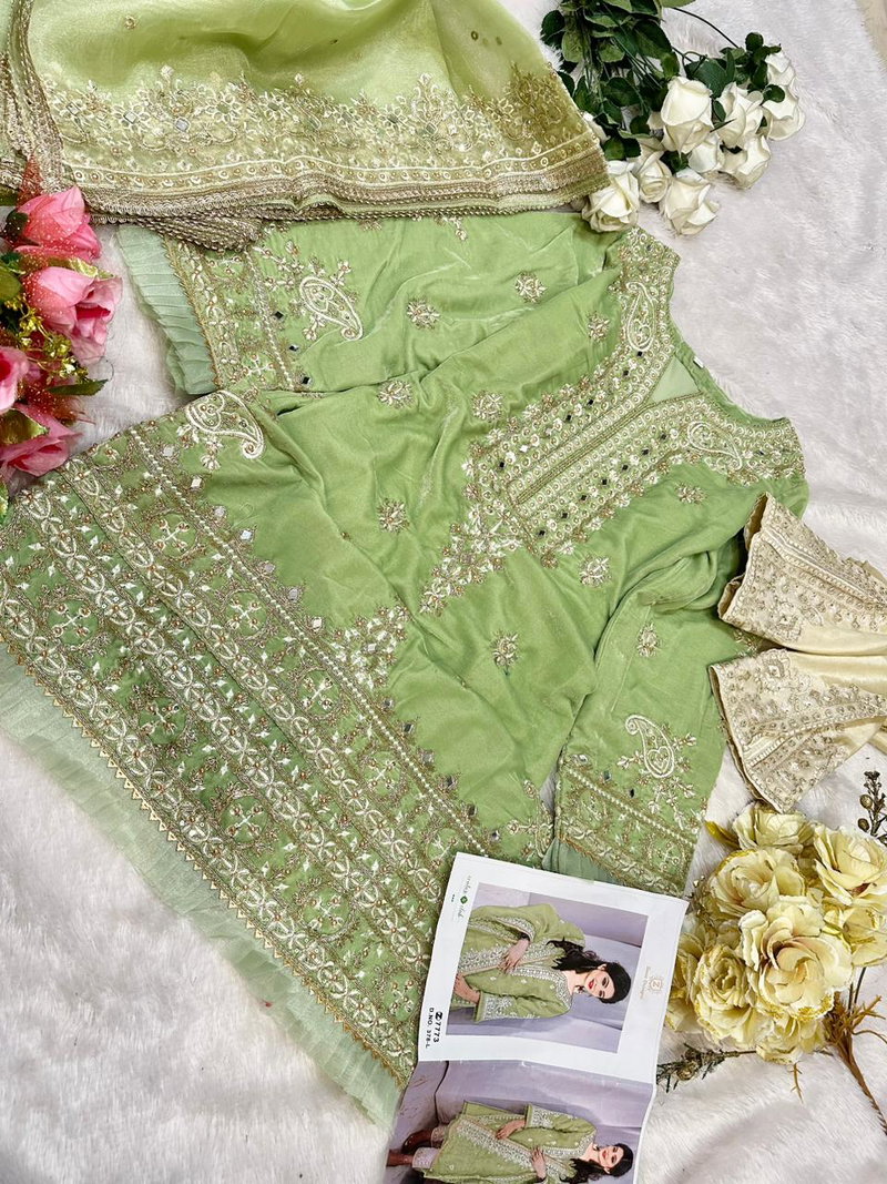 Ziaaz 378 Mirror Work Velvet Pakistani Suits Catalog - The Ethnic World