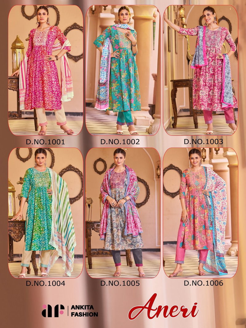 Aneri By Ankita Readymade Printed Suits Catalog - The Ethnic World
