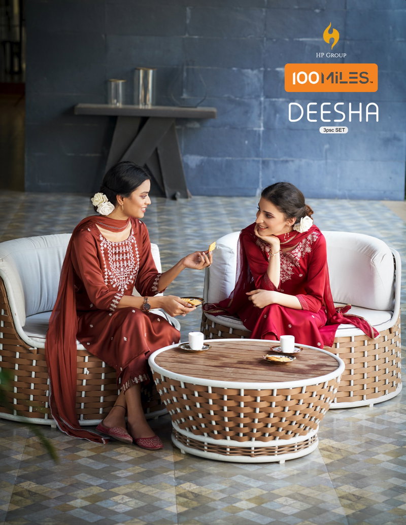 Deesha By 100 Miles Designer Readymade Suits Catalog - The Ethnic World