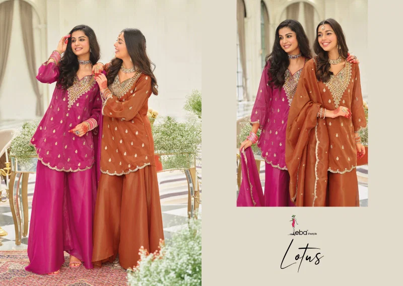 Lotus By Eba Simar Embroidery Surat Readymade Suits Wholesale Market ...