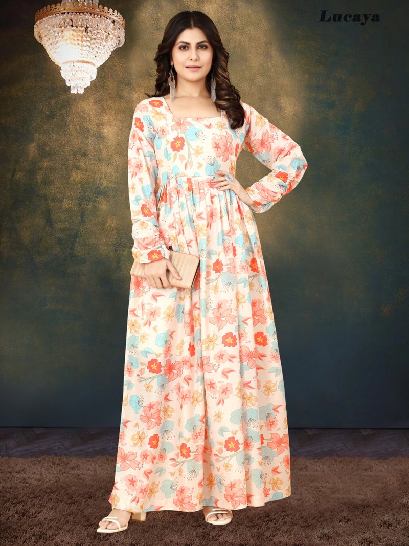 Lucaya Vol 10 Printed Ready Made Gown Catalog - The Ethnic World
