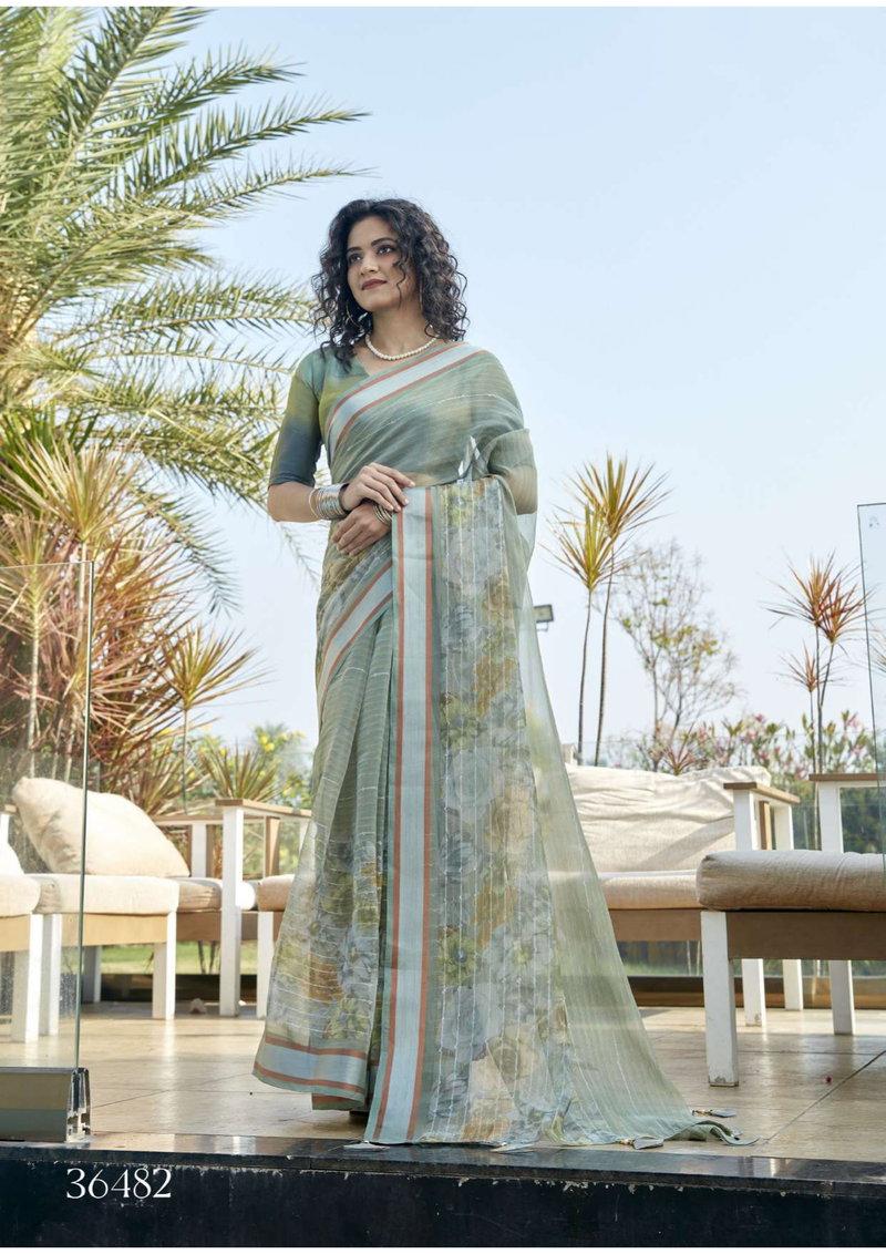 Phooljhadi Vol 14 By Triveni Swarovski Organza Sarees Wholesale Shop In ...