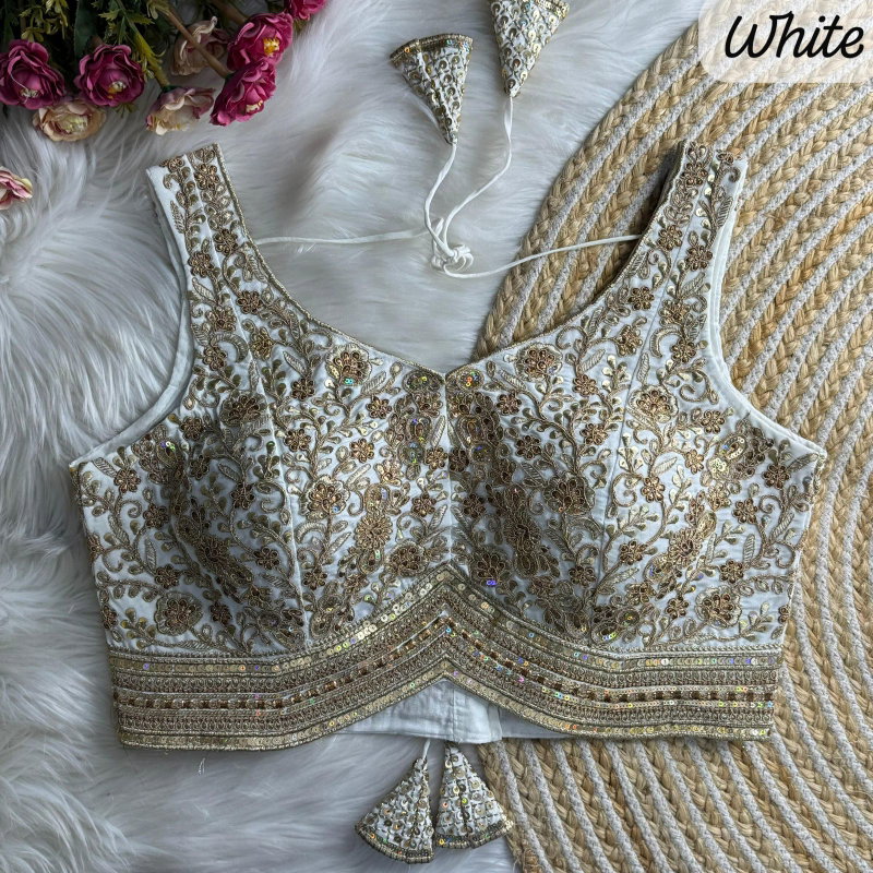 Apple10 Heavy Pure Soft Roman Silk Blouse Best Wholesale Shop In Surat ...