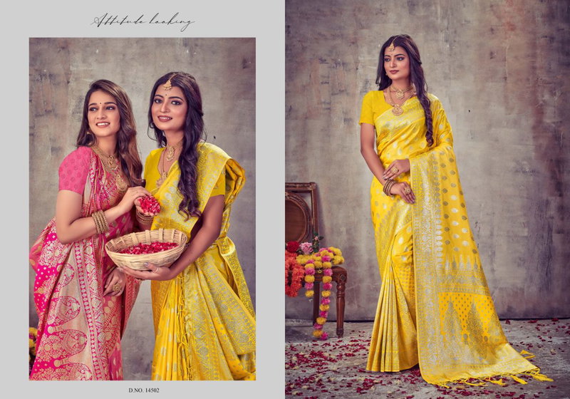 Bunawat Minaxi Silk Vol 2 Banarasi Silk Sarees Catalog - The Ethnic World