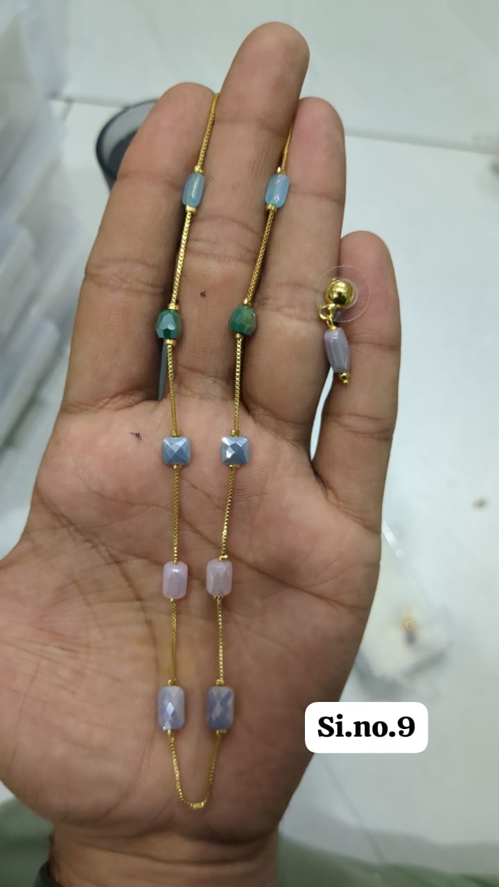 Set 9 Fancy High Gold Mala Wholesale Price In Surat - The Ethnic World