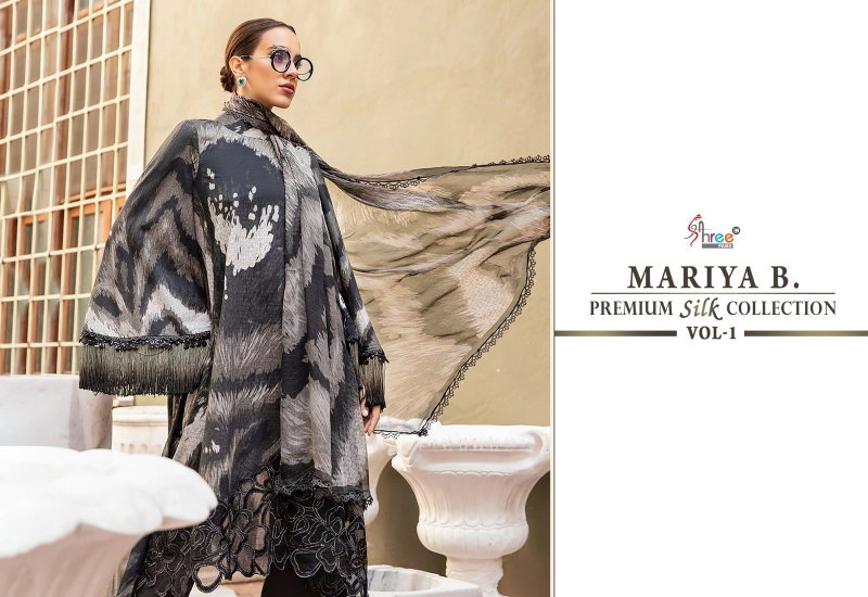 Premium Silk Collection Vol 1 By Mariya B Japan Satin Silk Printed ...