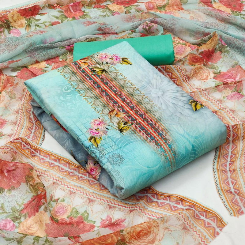 Cotton Printed Suits 86 Casual Wear Wholesale Dress Material Collection ...