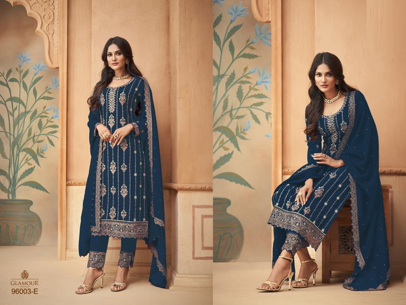 Glamour 96003 Color Set Designer Salwar Suits Catalog - The Ethnic World