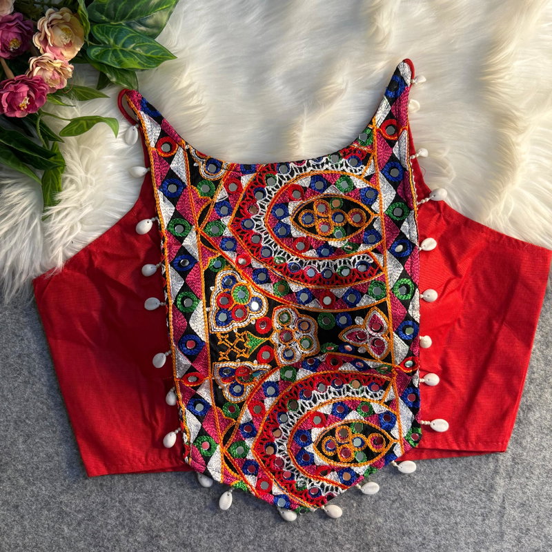 Rk Blouse Heavy Codding Embroidery With Traditional Kaudi Lace Blouse ...