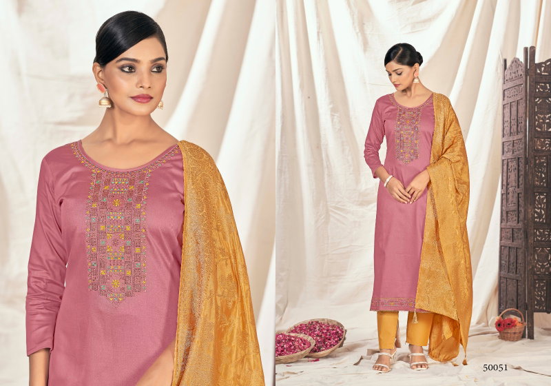Panch Ratna Asopalav Vol 4 Swarovski Dress Material Catalog - The ...
