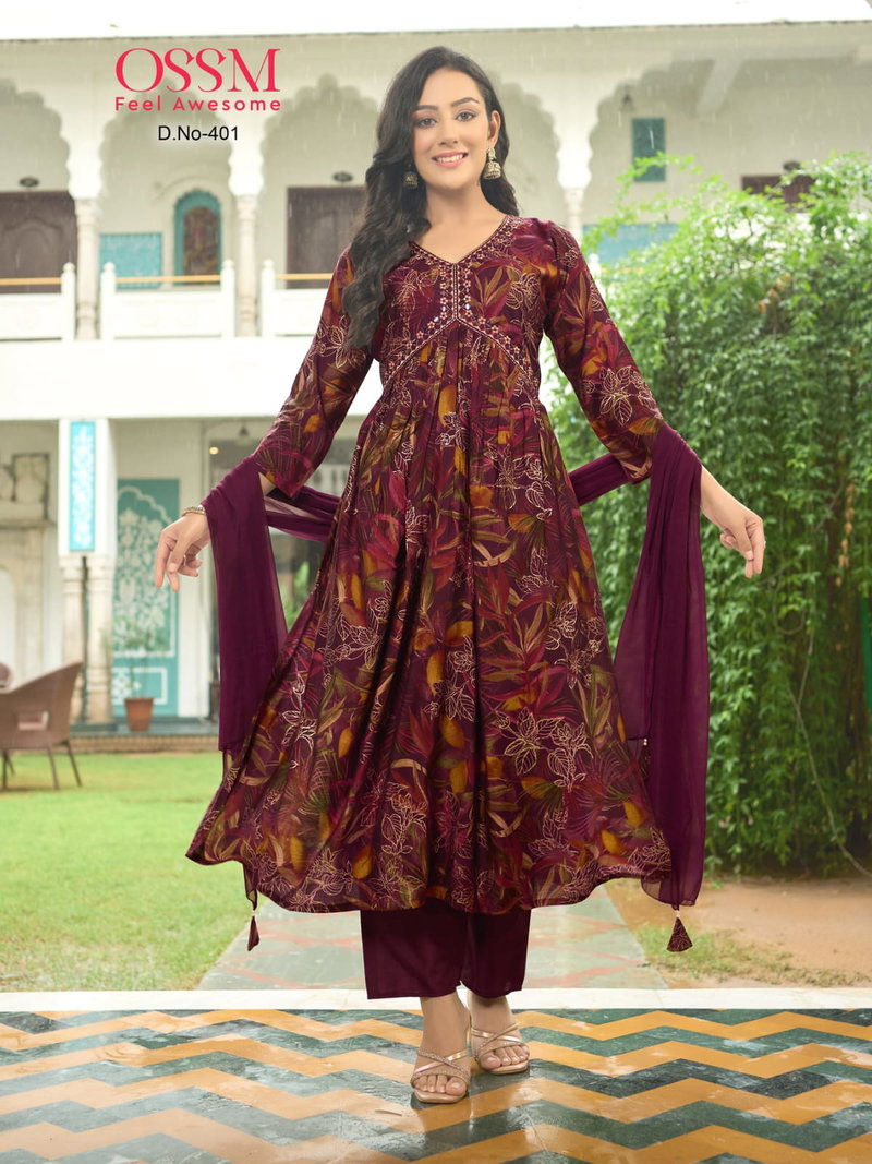 Resham 4 By Ossm Alia Cut Readymade Suits Catalog - The Ethnic World