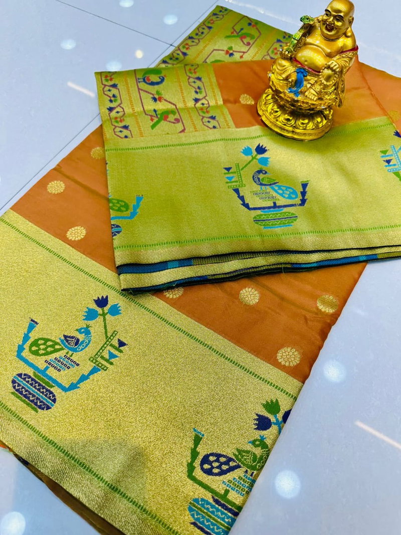 Mor Bangadi Paithani 2 Pure Silk Wedding Sarees Catalog - The Ethnic World