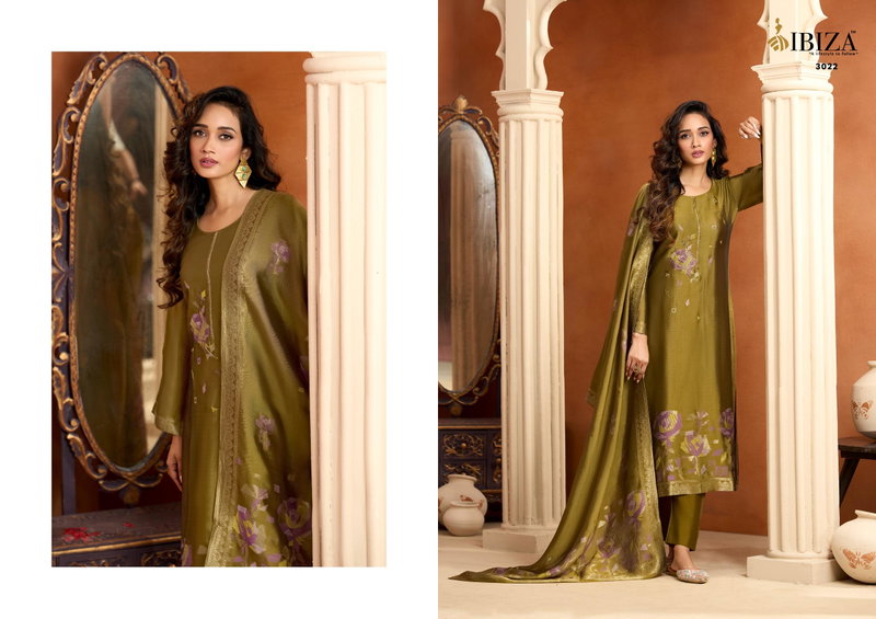 Jasleen By Ibiza Banglory Silk Jacqaurd Designer Salwar Suits ...