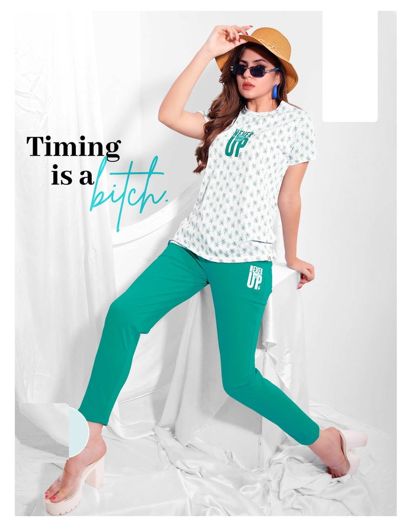 Print To Plain Fancy Night Wear Hosiery cotton Night Suit Wholesale ...