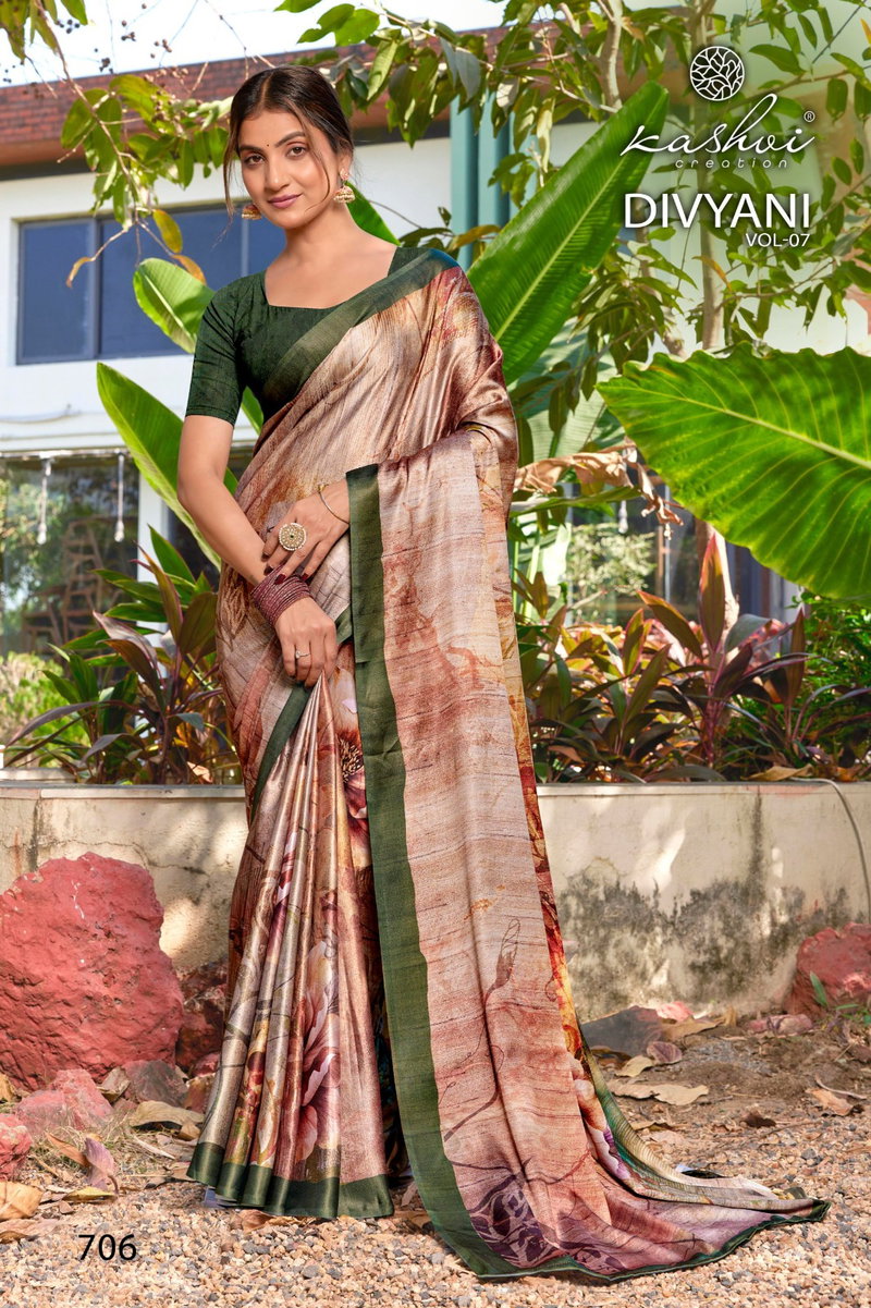 Divyani Vol 7 By Kashvi Stain Printed Best Saree Wholesale Shop In ...